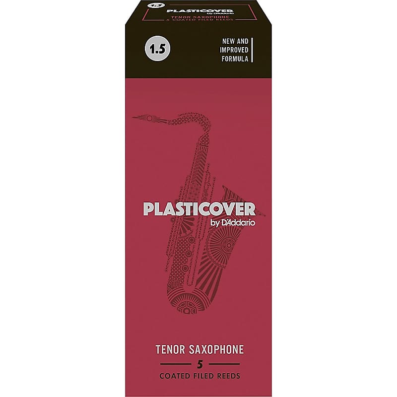 Rico Plasticover Tenor Saxophone Reeds Strength 1.5 Box of 5 | Reverb