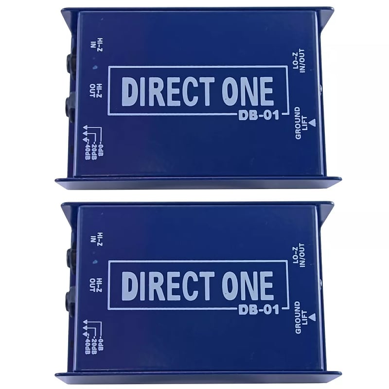 2 Pack Direct Di Box Xlr To 1/4 Instrument Keys Acoustic | Reverb