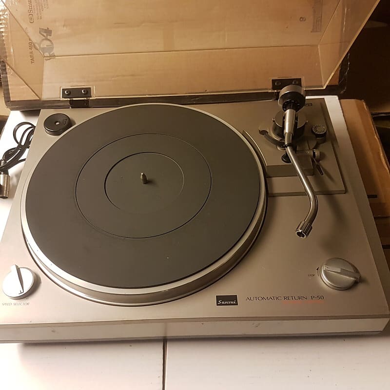80's SANSUI P 50 TURNTABLE TURNTABLE | Reverb