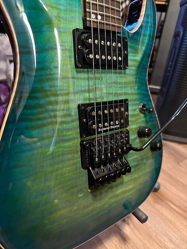 Schecter Sunset classic II 2014 - Caribbean Burst | Reverb