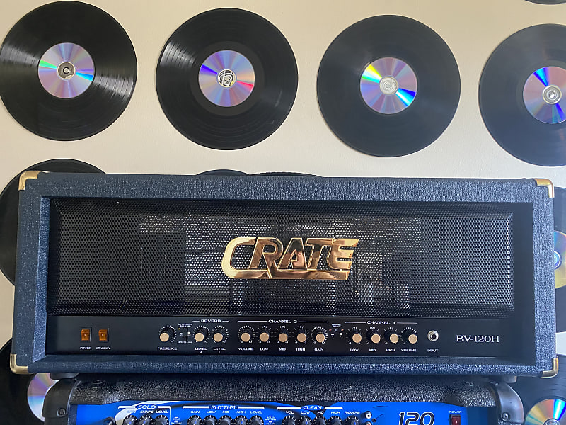 Crate Blue voodoo BV-120H 2004 Blue tolex | Reverb Australia