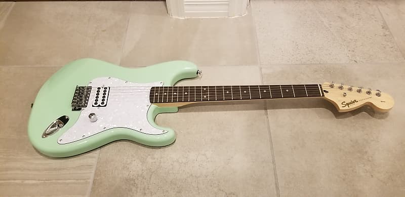Tom Delonge Style Squier Stratocaster, Surf Green | Reverb