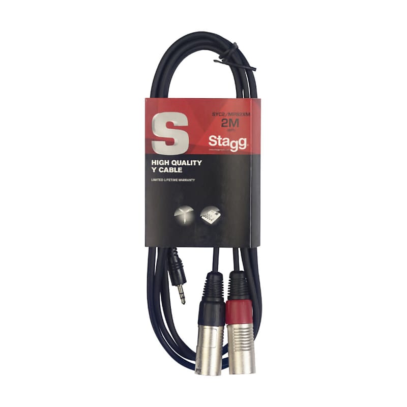 NEW Stagg Y-Cable - Mini Jack/RCA - 3' | Reverb