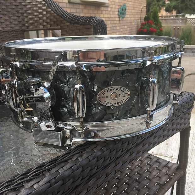 Rogers 5x14 Wood Dynasonic Snare Drum 1961 Black Diamond | Reverb