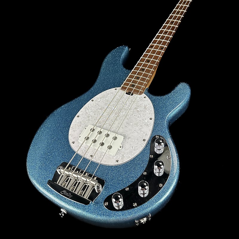 Used Sterling Ray 34 Bass Blue Sparkle w/bag TSU15459 | Reverb