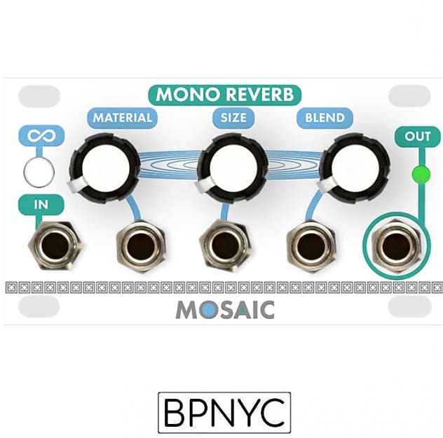 MOSAIC 1U Mono Reverb White (BPNYC) | Reverb