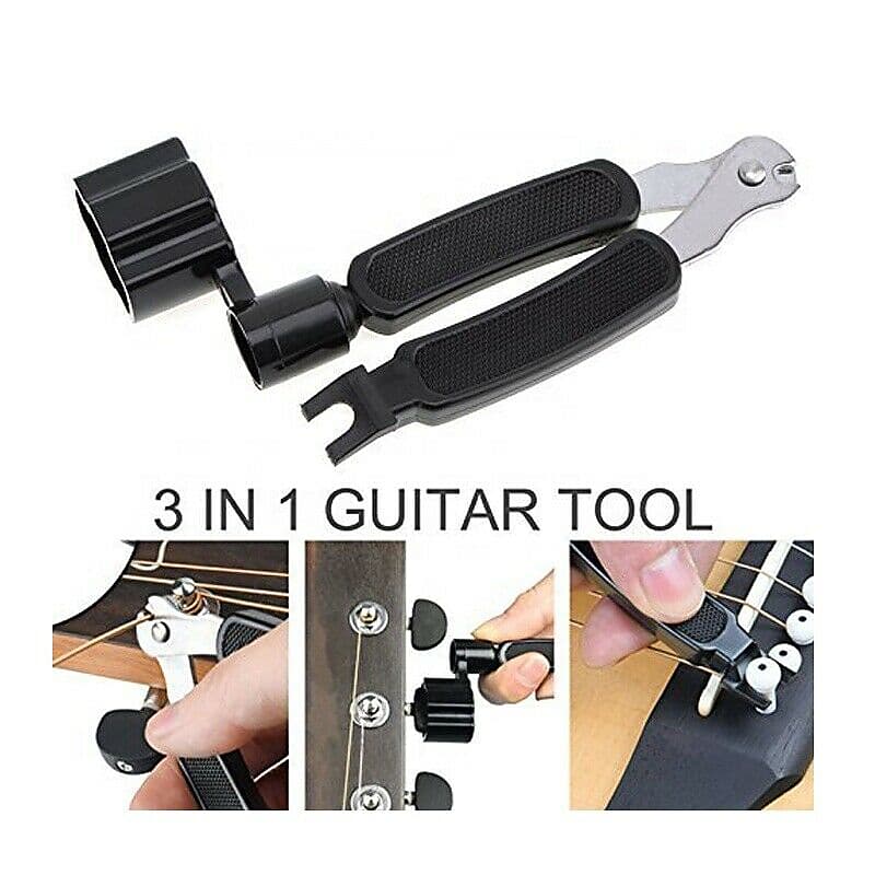 3in1 Guitar String Winder,String Cutter,Acoustic Bridge | Reverb UK
