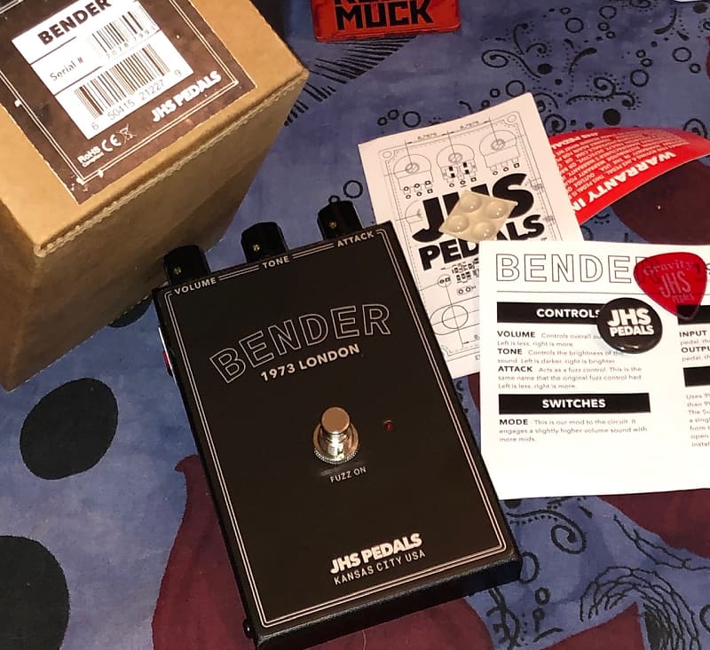 JHS Legends of Fuzz Bender 1973 - Sola Sound Tone Bender | Reverb