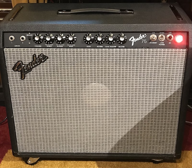 Fender 75/15watt 80s Silver/Black | Reverb UK