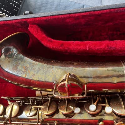 Vintage Conn transitional tenor saxophone naked lady | Reverb