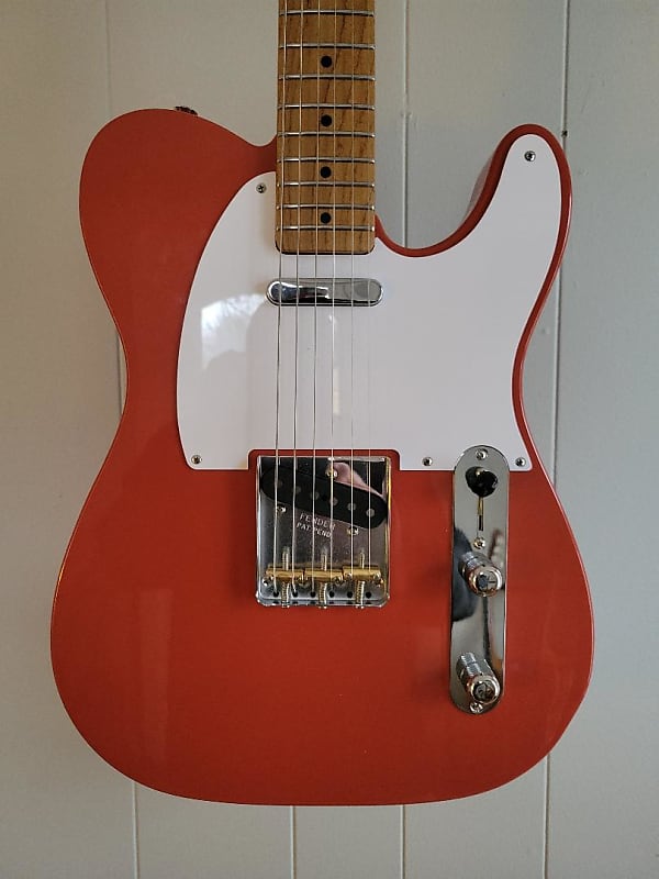 Custom Tele Fiesta Red Roasted Maple neck | Reverb