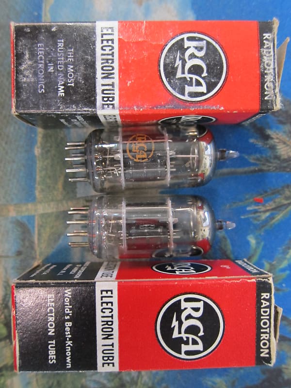 Pr RCA 5751 Command Preamp Tubes, Black Plates, Test | Reverb UK