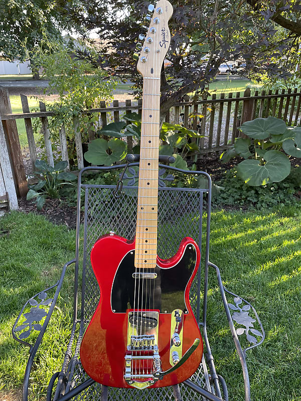 *stunning* Squier *Beautiful* Telecaster Bigsby style ‘54 | Reverb