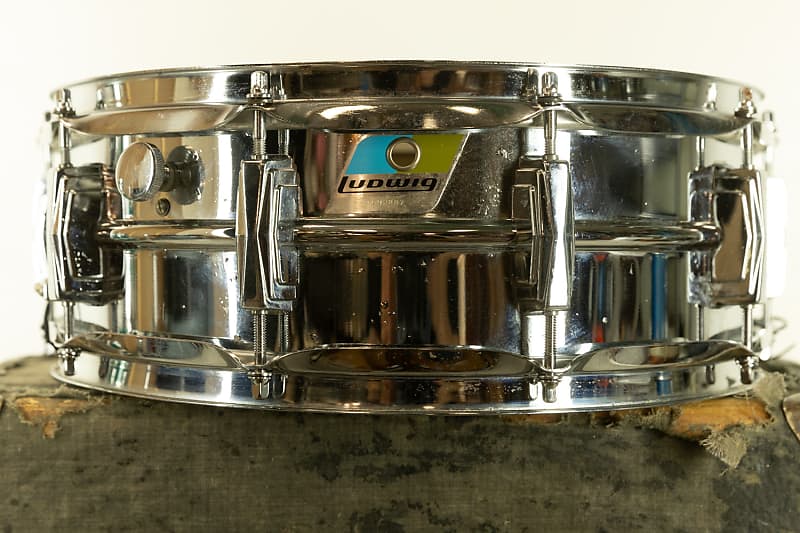 1970s Ludwig 5x14 LM400 Supraphonic Snare Drum | Reverb