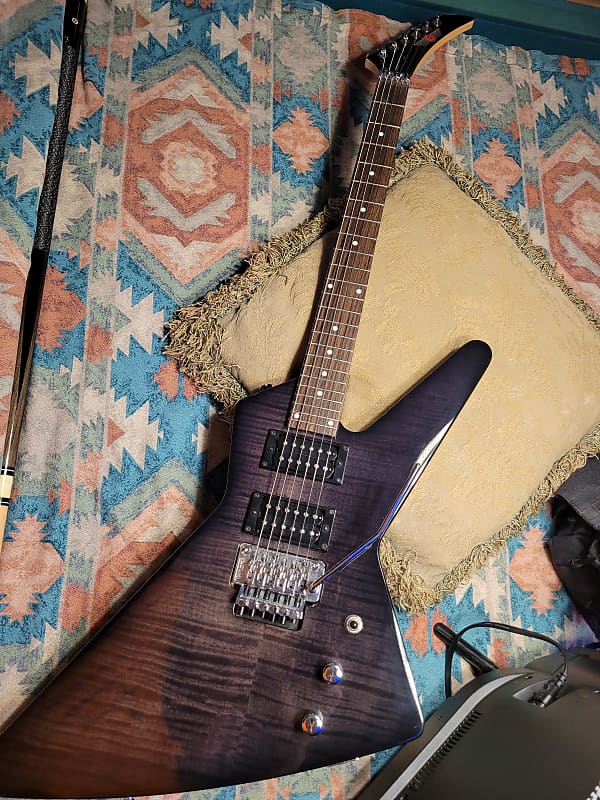 Epiphone Explorer Floyd Rose 2000 - Trans Purple Gray | Reverb