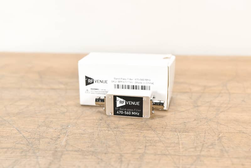 RF Venue BPF470T560 RF Band-Pass Filter 470-560 MHz CG00Z66 | Reverb