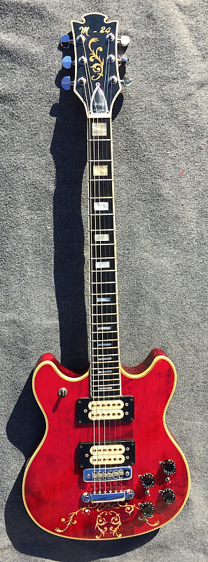 Eko M24s 1980 Cherry Red Professional Series | Reverb