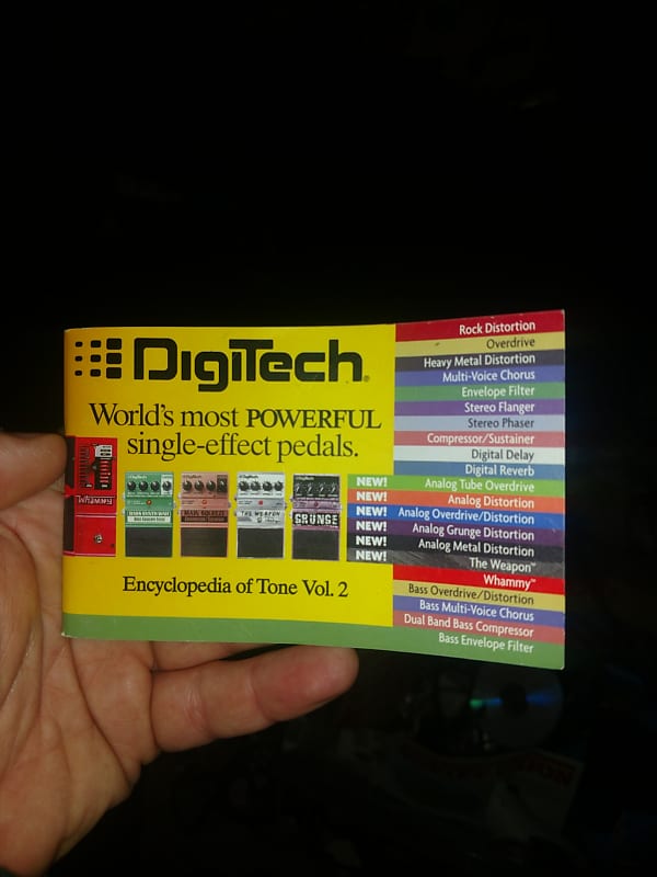 DigiTech Encyclopedia of Tone Vol. 2 Pedal Catalog | Reverb
