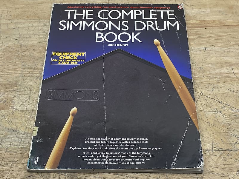 The Complete Simmons Drum Book By Bob Henrit | Reverb