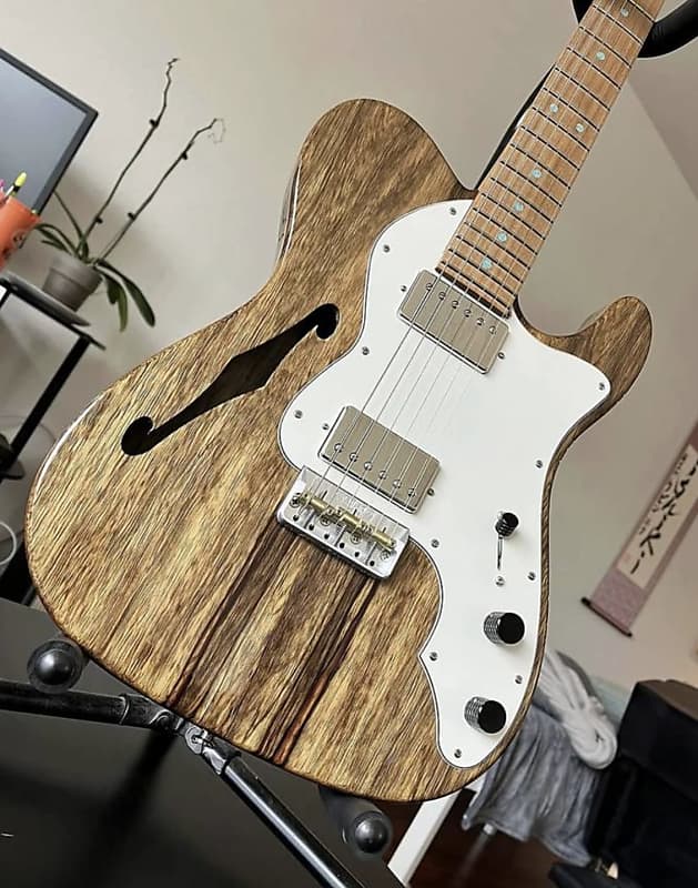 Warmoth Custom Tele Thinline - Korina | Reverb