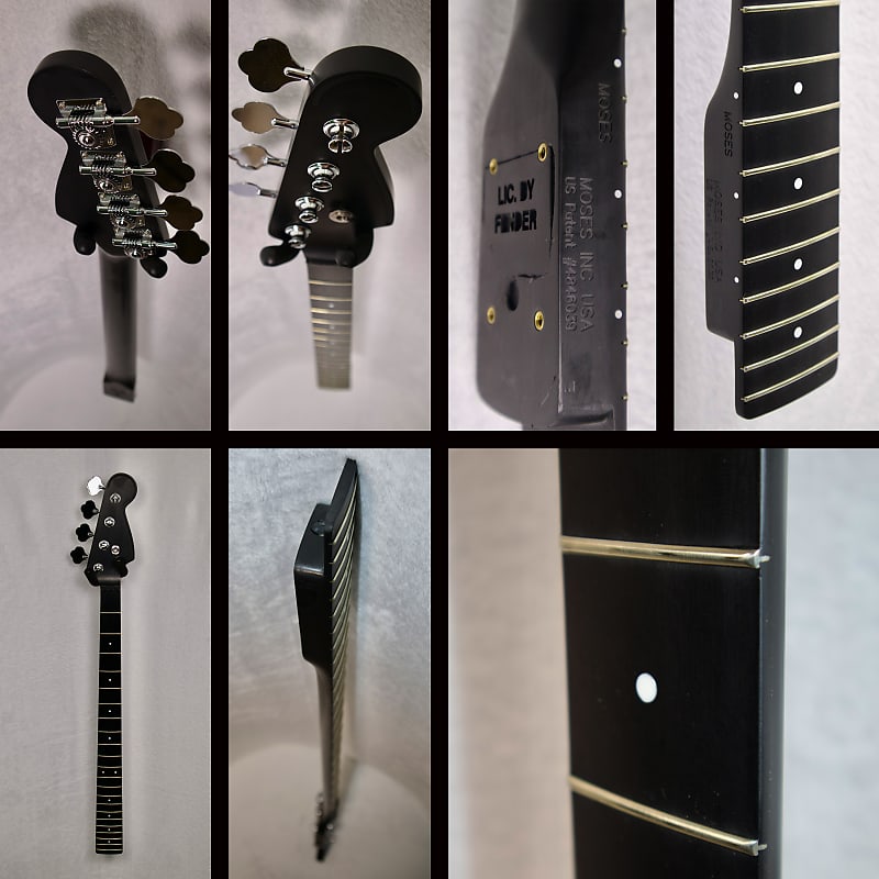 Moses Graphite Bass Neck, Extended Fretboard, Fits Fender | Reverb