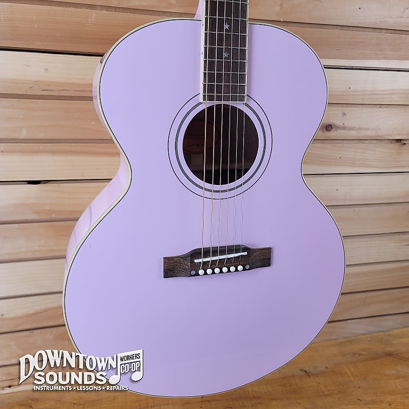 Epiphone J-180 LS Jumbo Acoustic Guitar with Epiphone Hard | Reverb