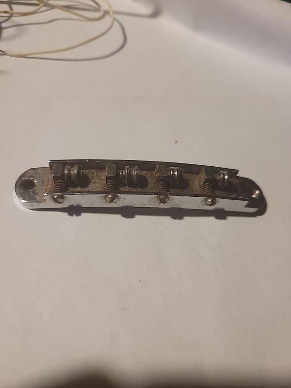 Greco MIJ bass bridge 60's -70's - Chrome | Reverb