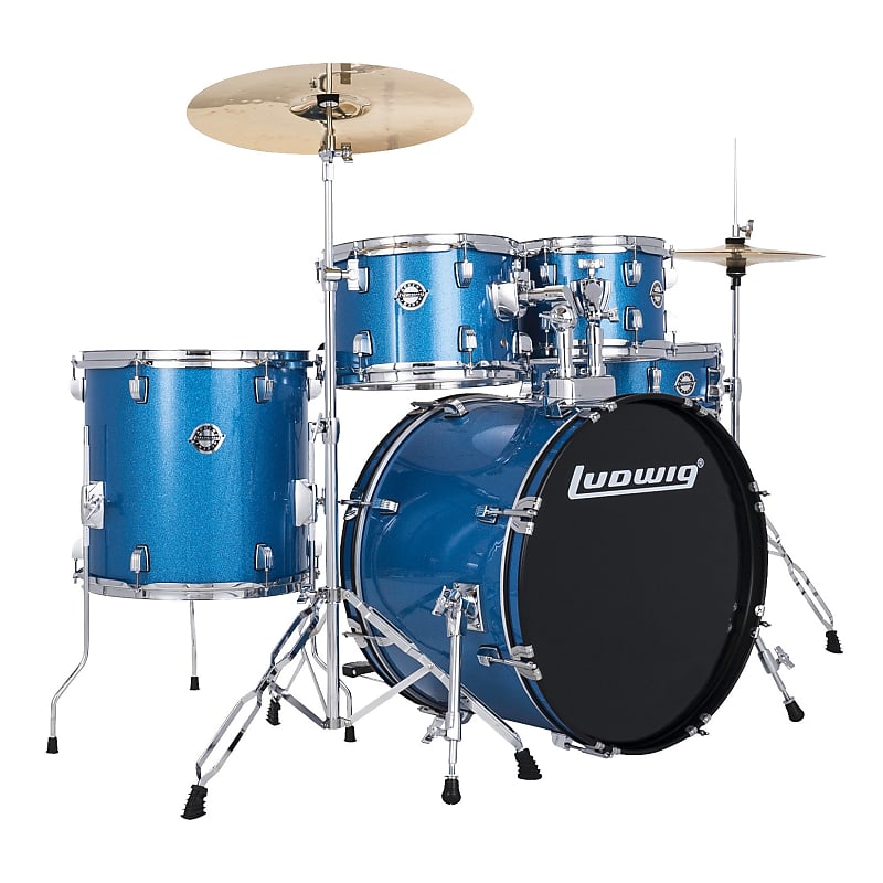 Ludwig Accent Drive, 5pc. Drum Kit Blue | Reverb