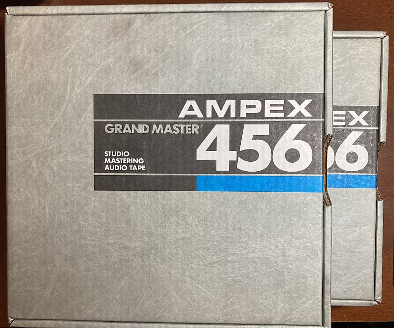 AMPEX 456 GRAND MASTER 2" AUDIO TAPES 1990s Gray | Reverb