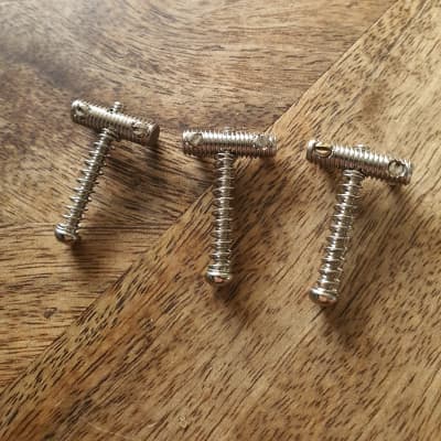 1960s style threaded bridge saddles set of 3 Telecaster | Reverb