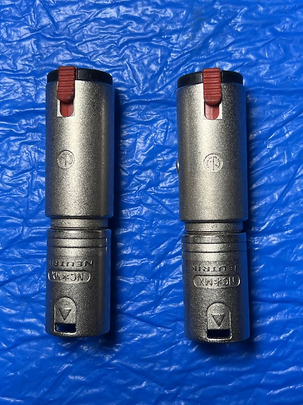 2- Neutrik M XLR to F1/4 locking connector | Reverb