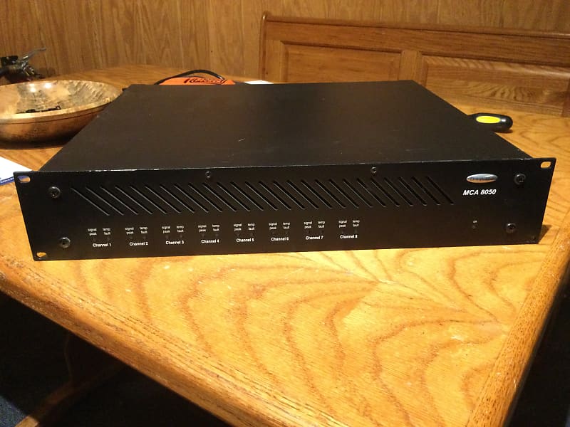 biamp MC8050 8 channel power amp Black | Reverb