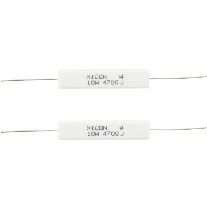 10 Watt Ceramic Cement Power Resistor, 470 Ohm, Pkg. of 2 | Reverb