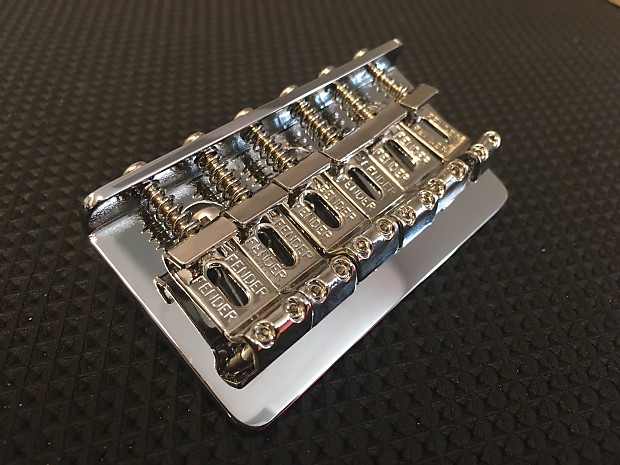 Fender Hardtail Bridge Chrome | Reverb