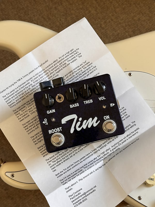 Tim V2 Paul Cochran Mint!! | Reverb