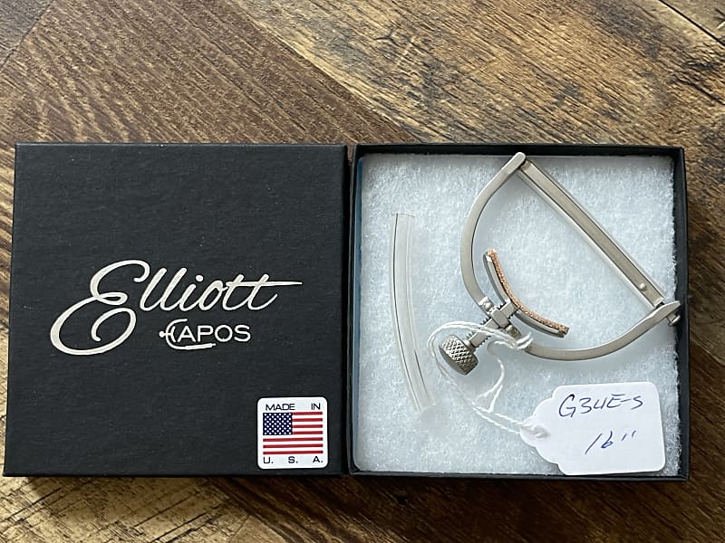 Elliott G34E-S Elite Guitar Capo-Satin 1 3/4" w/ 16" Radius | Reverb