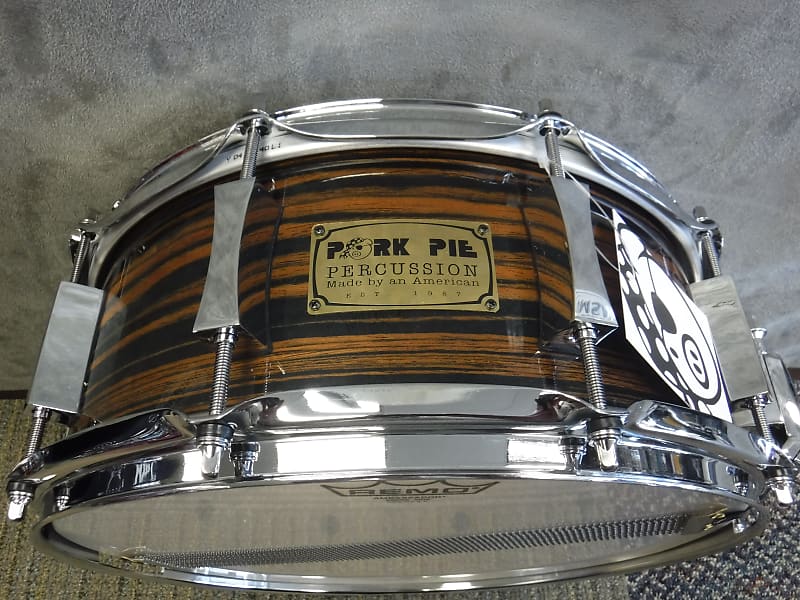 Pork Pie USA Custom 5.5x14" Exotic Rosewood High Gloss Snare | Reverb