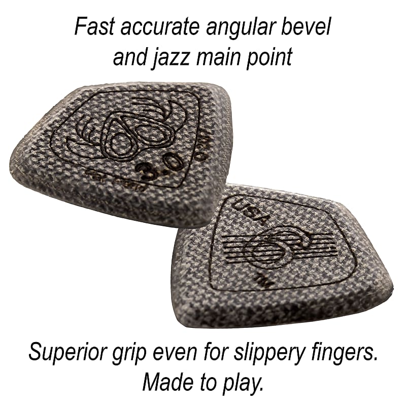 Graphite Guitar Pick SixStringers Wild Plectrum Graphtex 3mm | Reverb