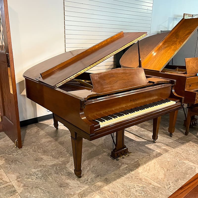 Knabe 5'8 Satin Walnut Grand Piano c1980 #193562 | Reverb