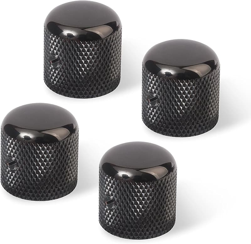 Golden Age Dome Knob, Black, 6mm shaft - 4 pack | Reverb