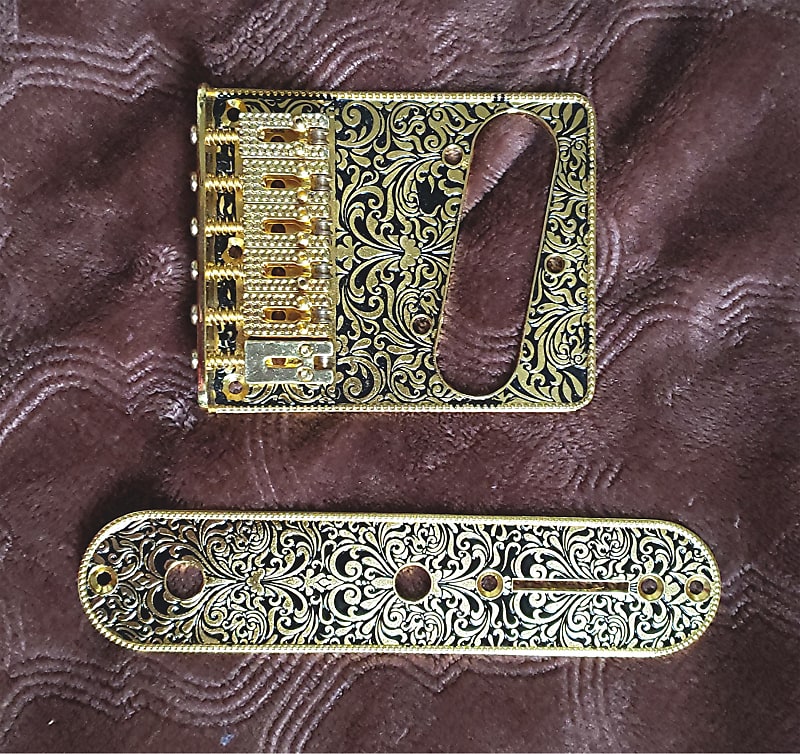 My last beautiful Tele engraved bridge with rollers + | Reverb