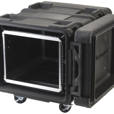 SKB 24" Deep 8U Industrial Shock Mount Rack Case w/ Casters | Reverb