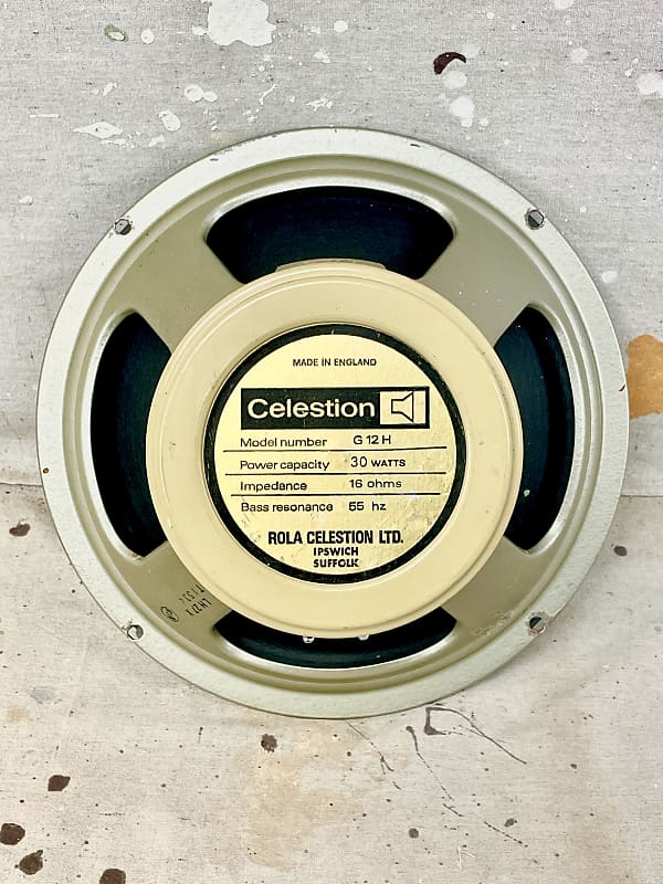 1975 Rola Celestion G12 H Creamback 12" Guitar Speaker | Reverb