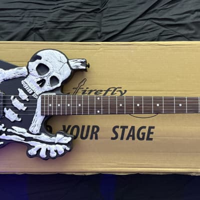 Firefly Skull & Bones Electric Guitar - George Lynch Inspired | Reverb