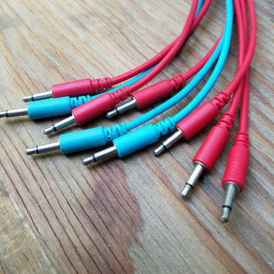 8 Eurorack Patch Cables w/ Right Angle Connector to Straight | Reverb