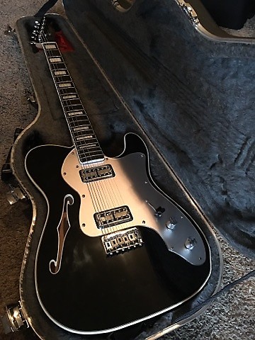 Fender Super Deluxe Thinline Telecaster Black and Silver | Reverb