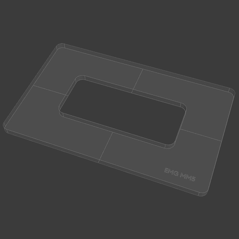 Bass Pickup Routing Template - EMG MM5 (MM5CS, TW) | Reverb