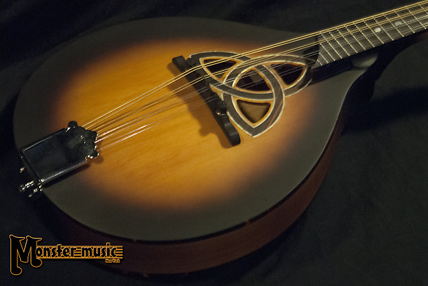 Luna Trinity A-Style Mandolin Natural Matte | Reverb