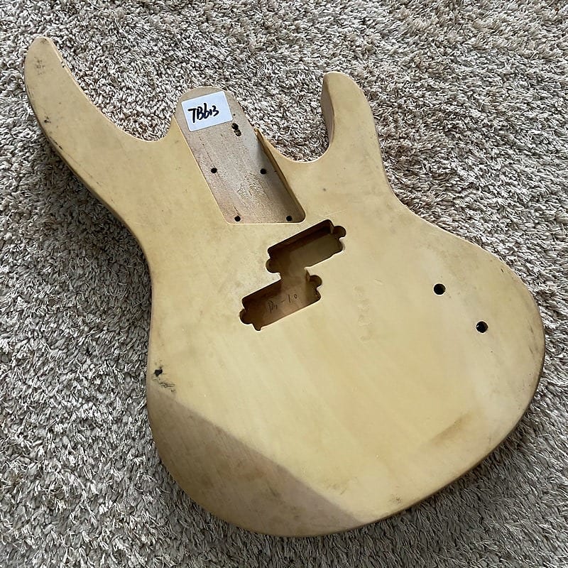 Unfinished Basswood 4 String Bass Body Project DIY | Reverb