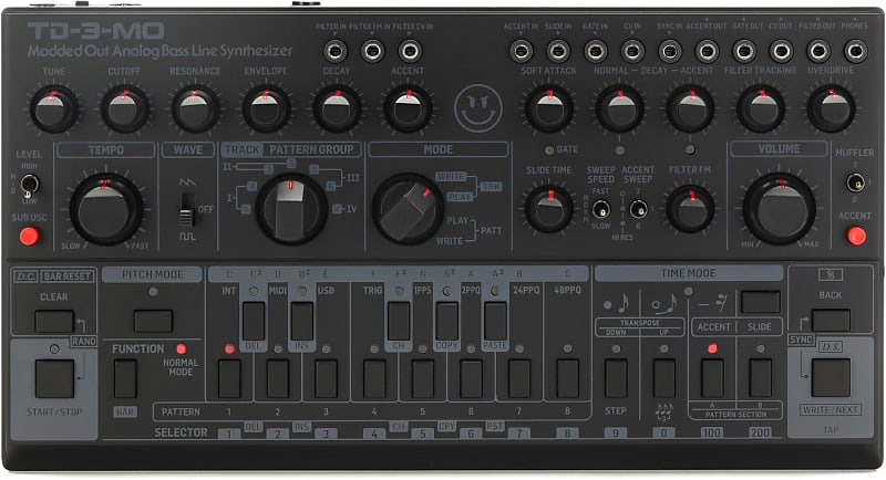 Behringer TD-3-MO-BK Analog Bass Line Synthesizer - Black | Reverb